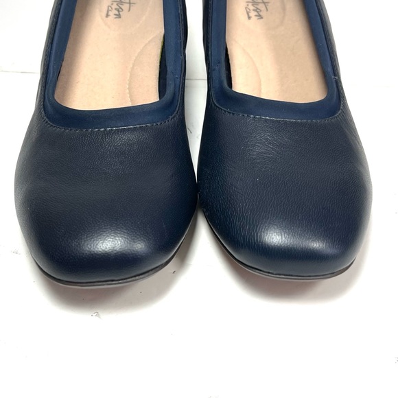 Clarks | Shoes | Clarks Chartli Fame Pumps Womens Size 9m Block Heel ...
